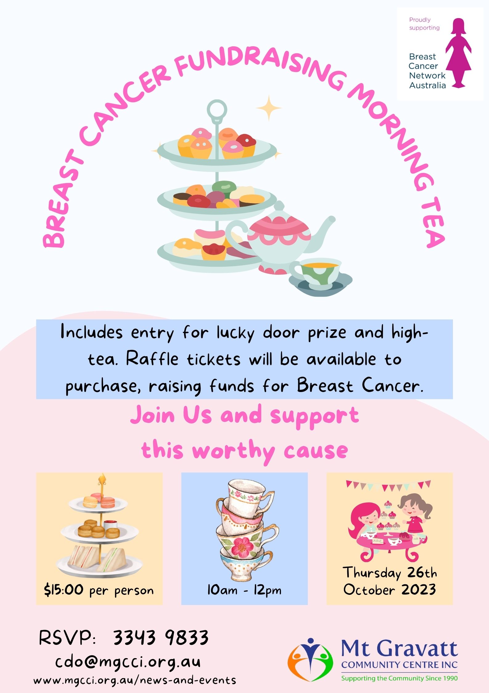 News And Events | Breast Cancer Fundraising Morning Tea | Mount Gravatt ...